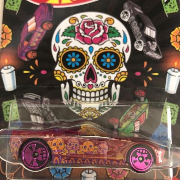 Mattel | Toys | Day Of The Dead Hot Wheels 74 Corvette Stingray Dia De ...